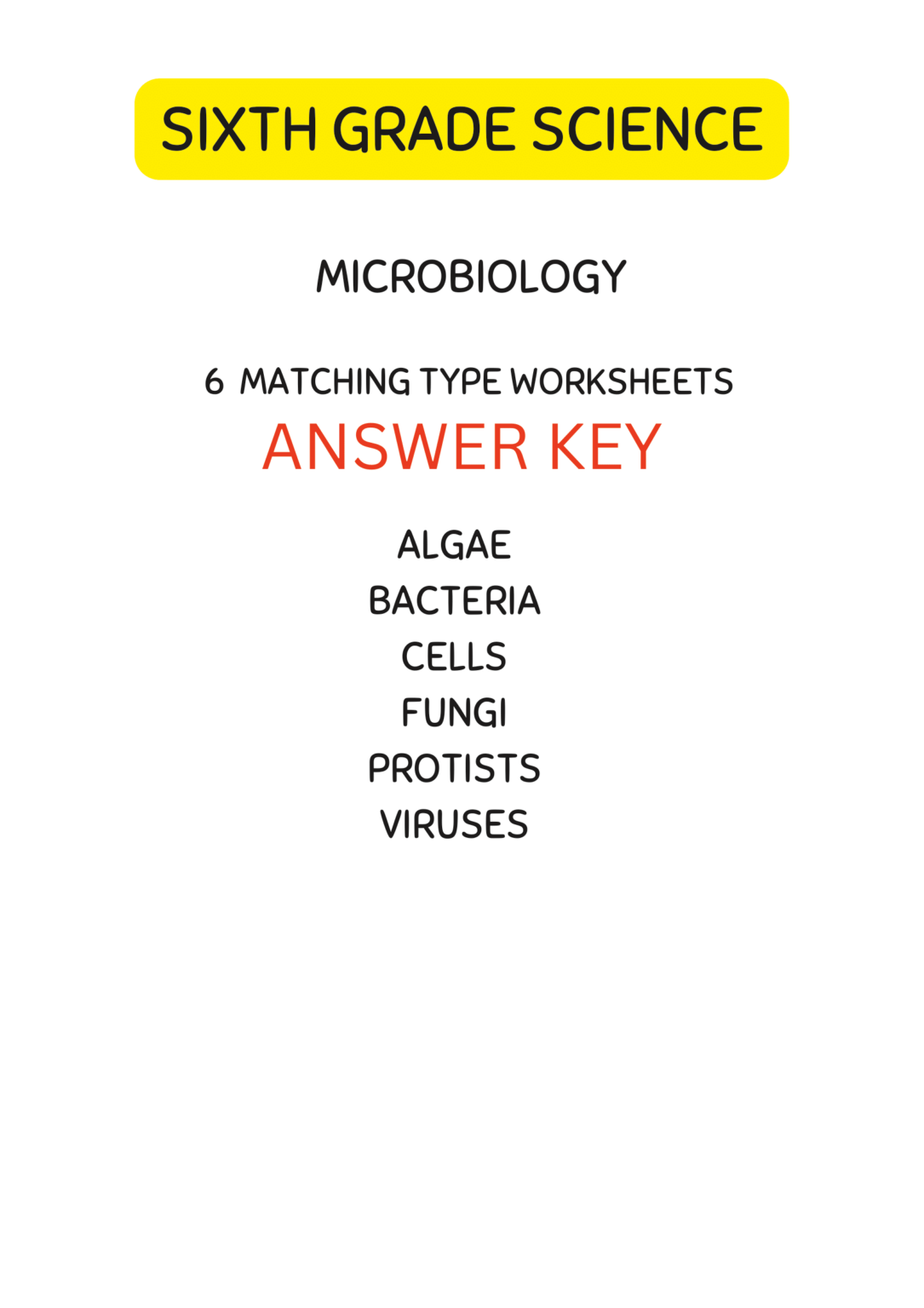 Explore the World of Microbiology: Fun and Educational Worksheets for ...