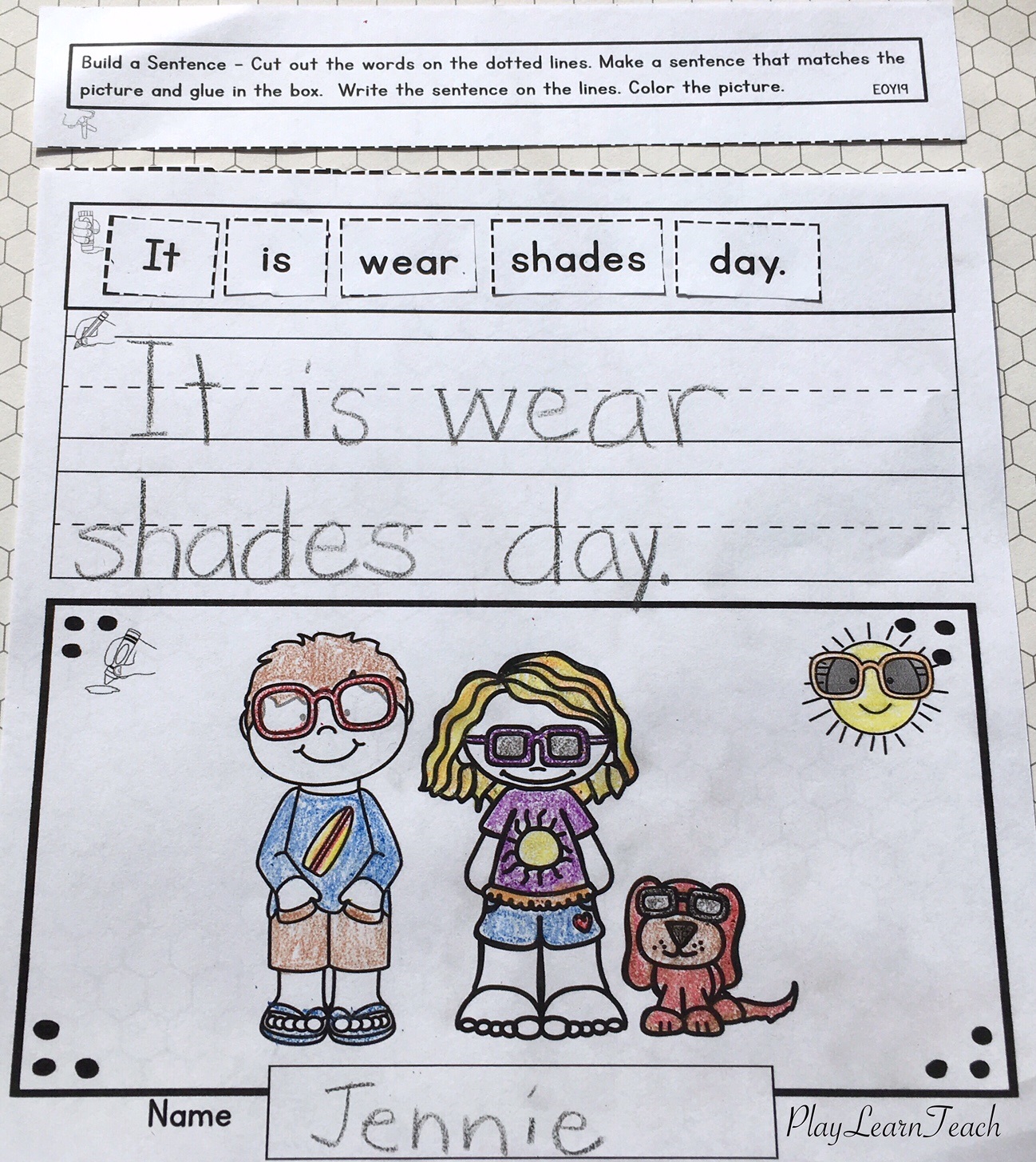 Sentence Writing | End of Year Scrambled Sentences | Made By Teachers