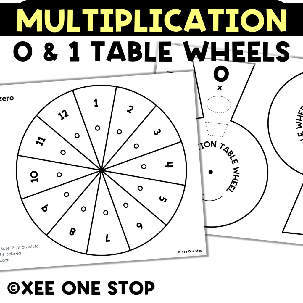 Multiplication Times Tables Wheel craft Practice Fluency Freebie | Made ...
