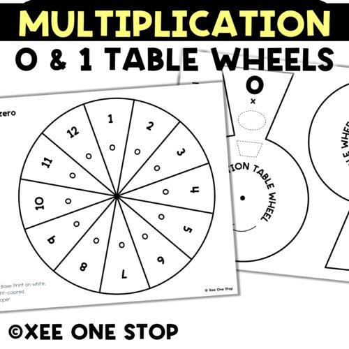 Multiplication Times Tables Wheel craft Practice Fluency Freebie | Made ...