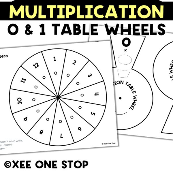 Multiplication Times Tables Wheel craft Practice Fluency Freebie | Made ...