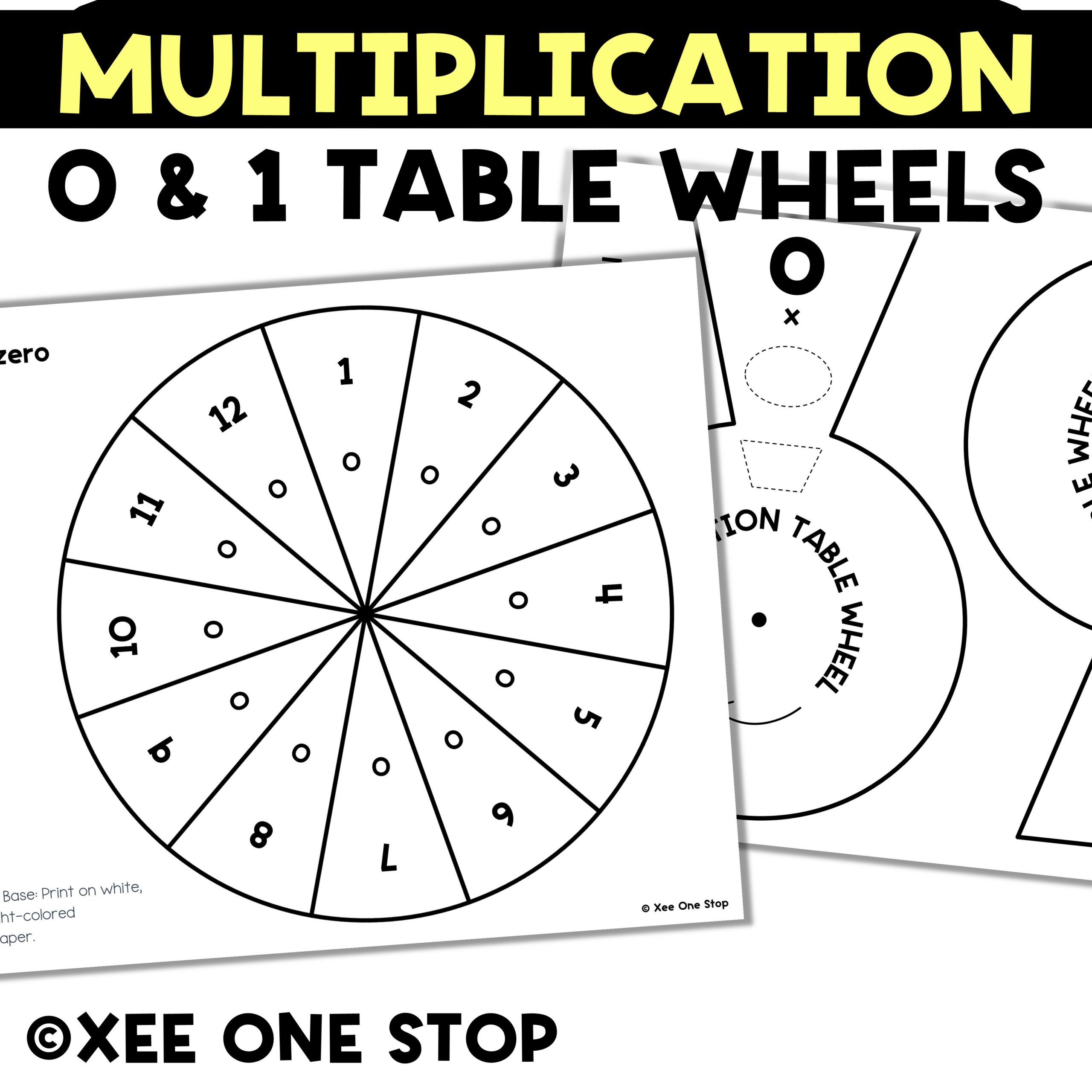 Multiplication Times Tables Wheel craft Practice Fluency Freebie | Made ...