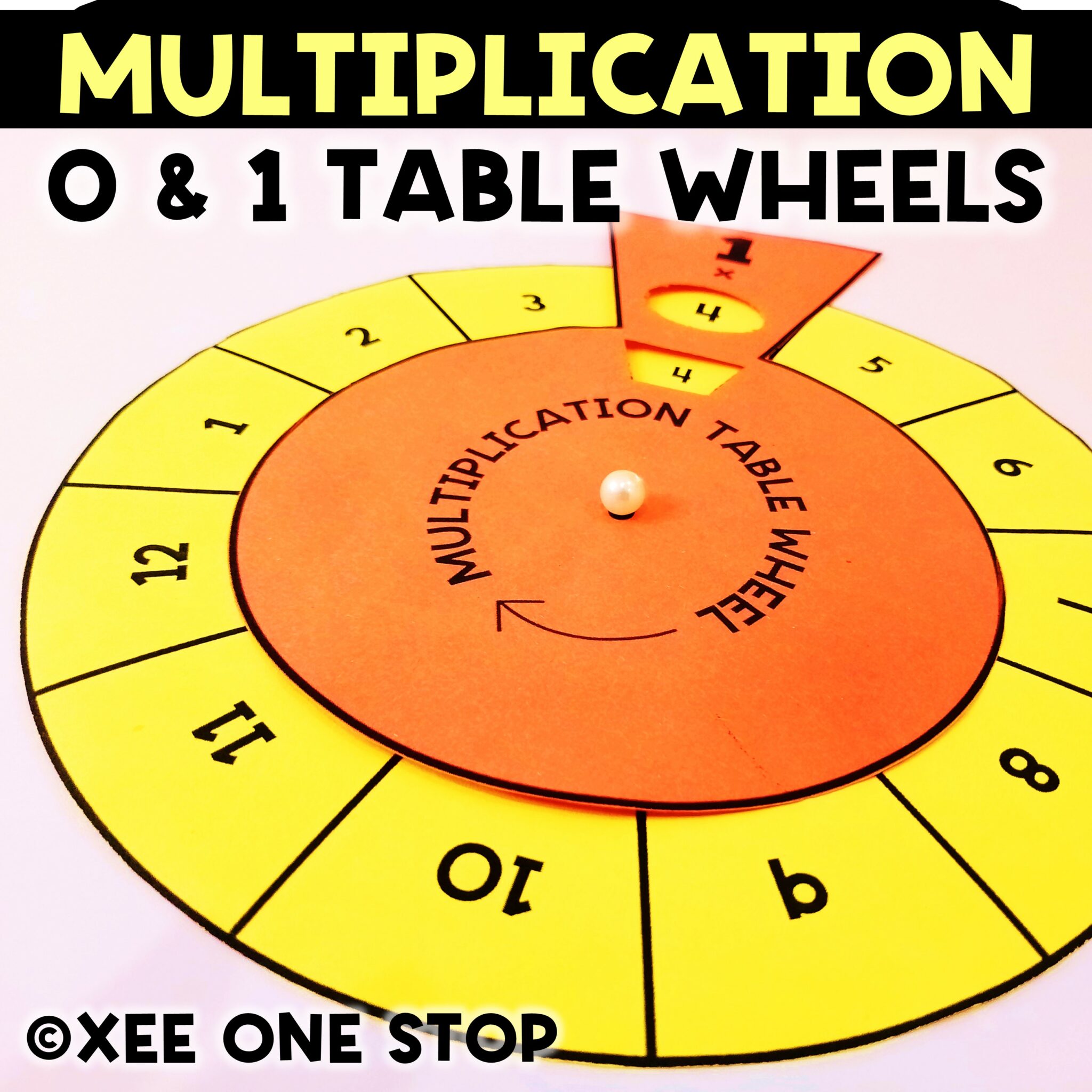 Multiplication Times Tables Wheel craft Practice Fluency Freebie | Made ...