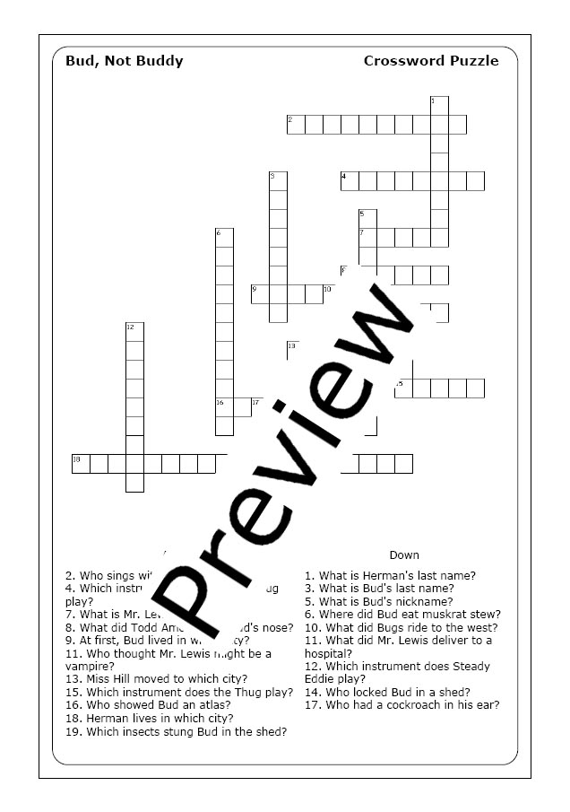 Christopher Paul Curtis "Bud, Not Buddy" worksheets | Made By Teachers