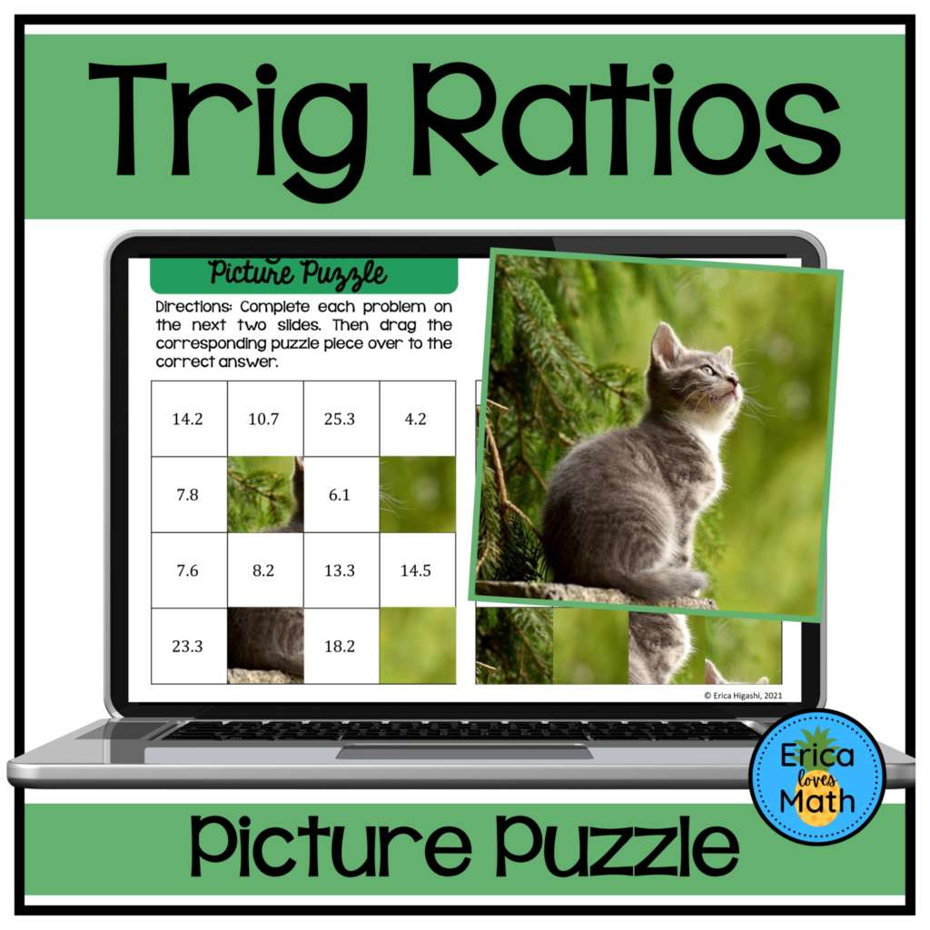 Trig Ratios Digital Activity Picture Puzzle | Made By Teachers