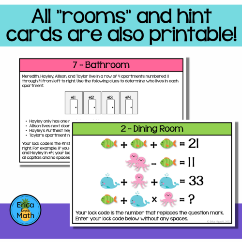 Number Puzzles & Logic Escape Room Activity | Made By Teachers