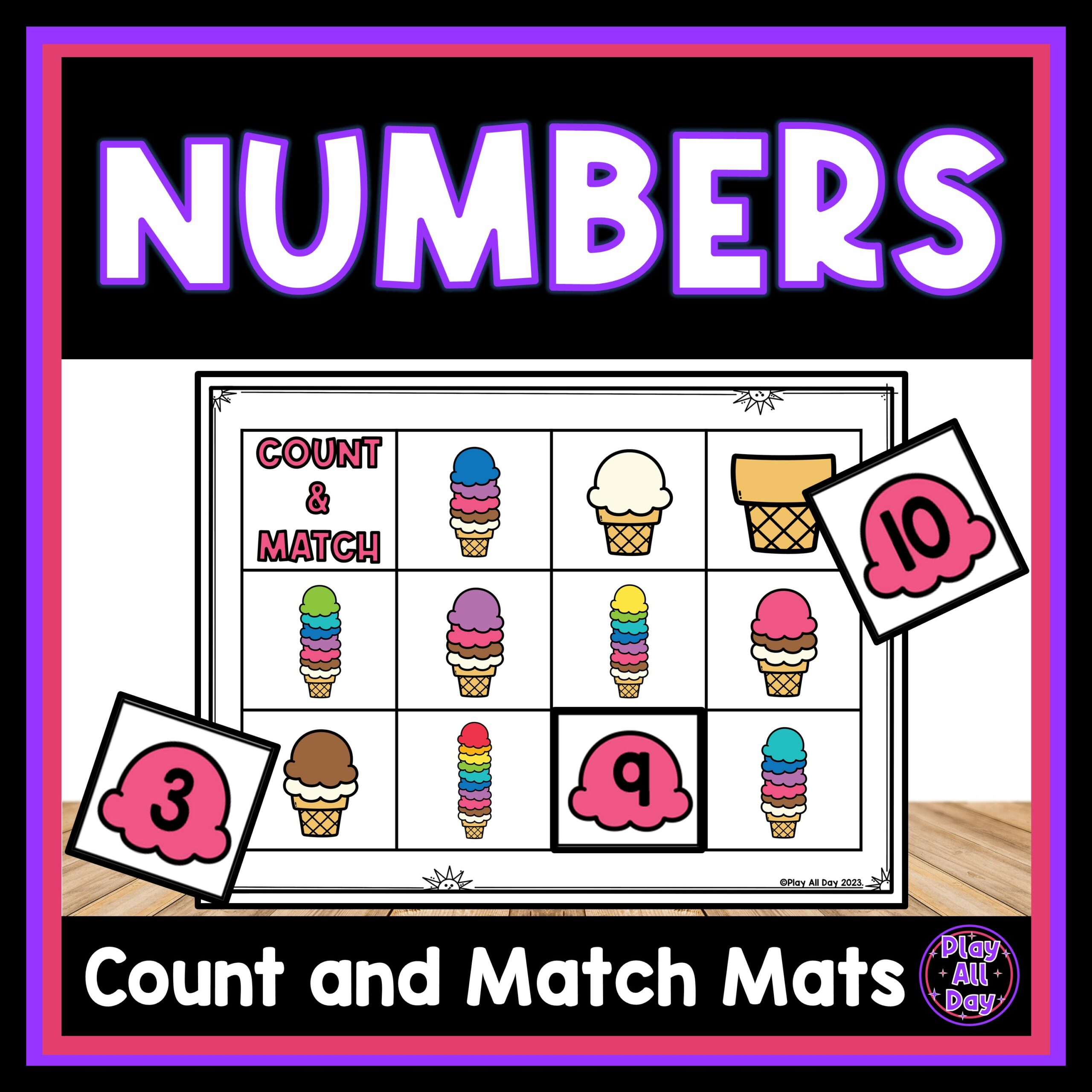 Summer Counting 0-10 | Count and Match Activities | Made By Teachers