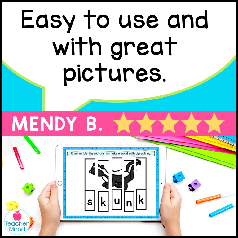 Phonics Games | Digraphs NG NK | Literacy Centers for 1st Grade Phonics ...