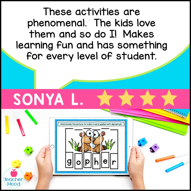 Phonics Games | Digraphs WH PH | Literacy Centers for 1st Grade Phonics ...