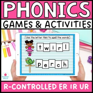 Phonics Games | R-Controlled Vowels ER IR UR | Literacy Centers for 1st ...