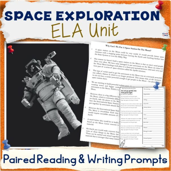 Space Exploration Unit - Middle School Reading Activities - Print and ...