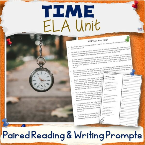 Time Unit - Middle School Paired Reading Activities, Prompts - Print ...