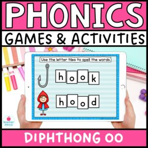 Phonics Games | Diphthong OO | Literacy Centers for 1st Grade Phonics ...