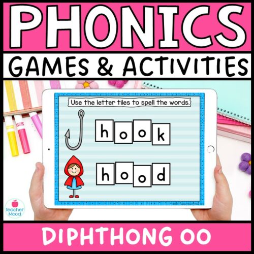 Phonics Games | Diphthong OO | Literacy Centers for 1st Grade Phonics ...