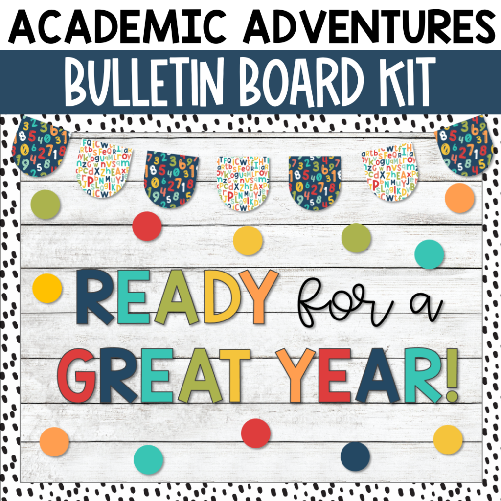 Rainbow Back to School Bulletin Board Kit / Academic Adventures | Made ...