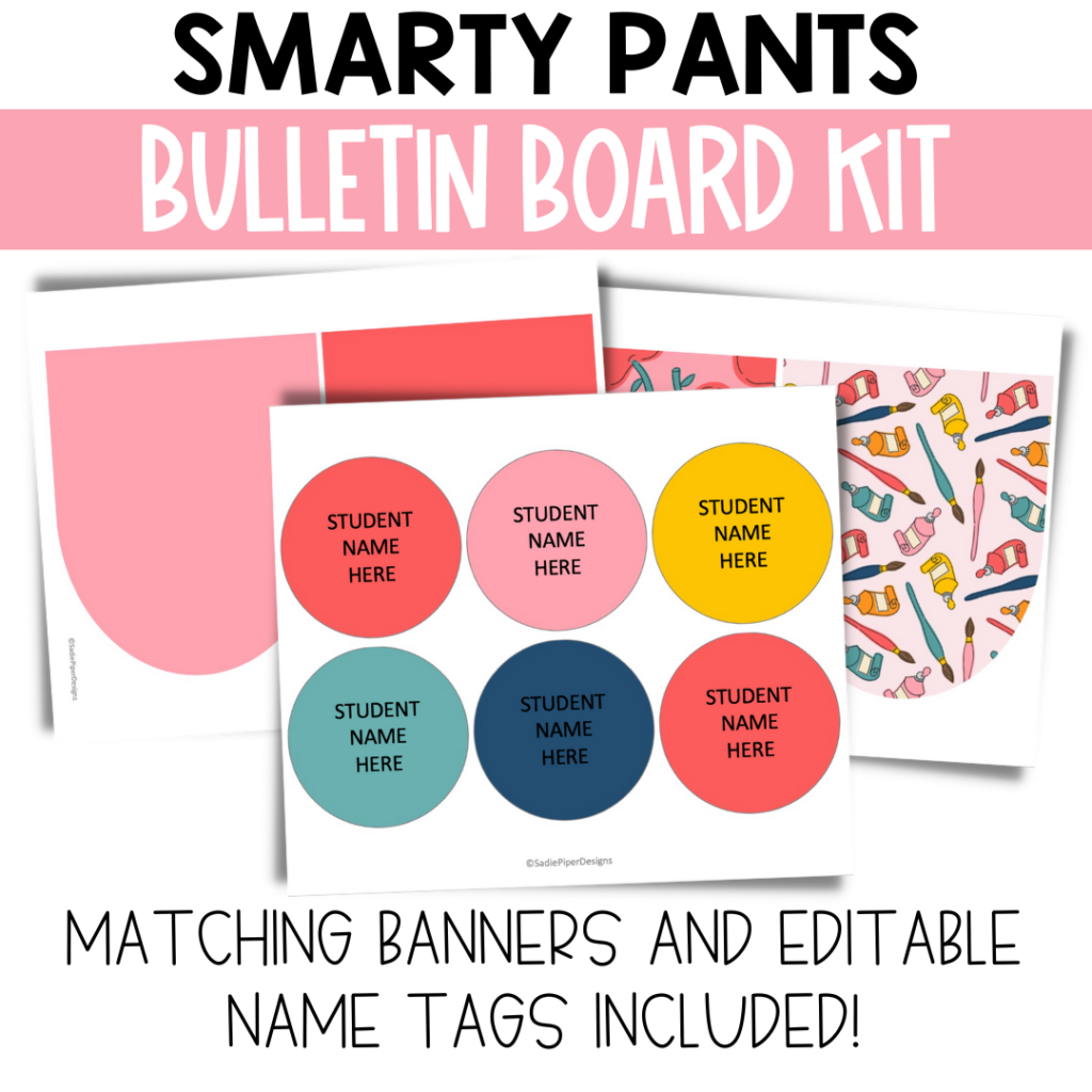 Rainbow Back to School Bulletin Board Kit / Smarty Pants | Made By Teachers