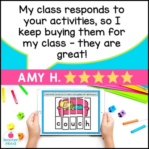 Phonics Games | Diphthongs OU OW | Literacy Centers for 1st Grade ...