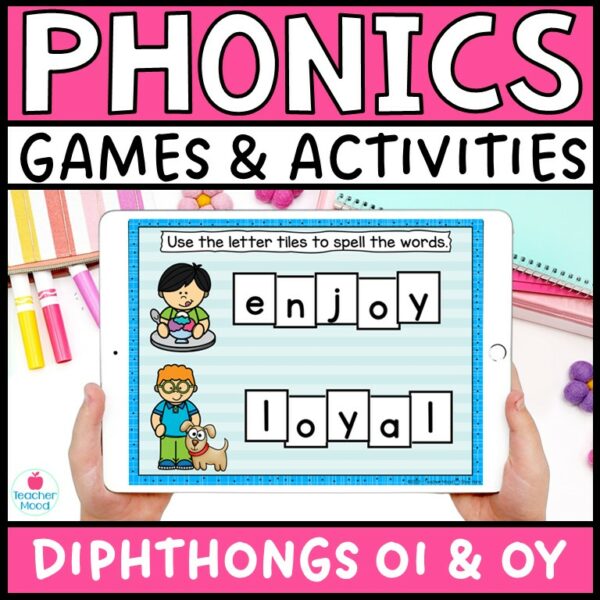 Phonics Games | Diphthongs OI OY | Literacy Centers for 1st Grade ...