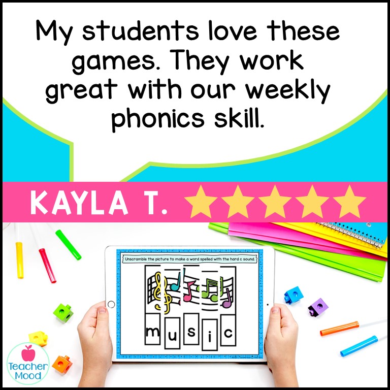 Phonics Games | Hard & Soft C | Literacy Centers for 1st Grade Phonics ...