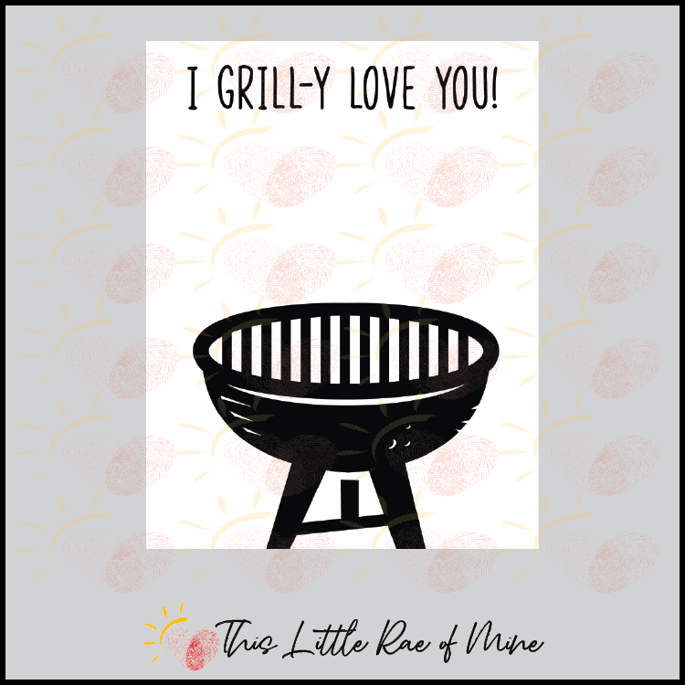 I Grill-Y love You - Dad - Grandpa - BBQ - Father's Day - Handprint ...