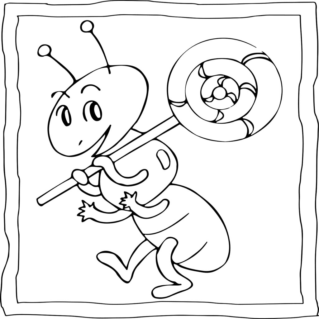 Ant Coloring Book : Easy and Fun Ants Coloring Book for Kids | Made By ...
