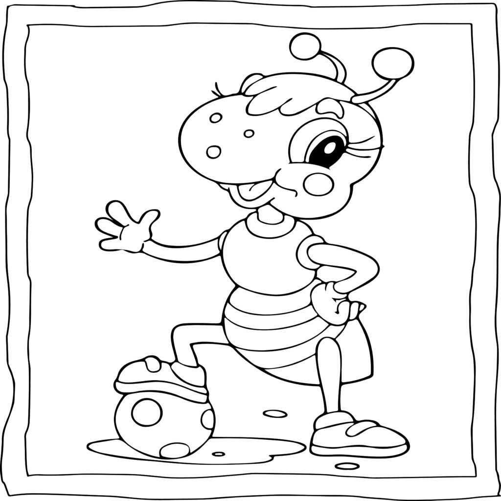 Ant Coloring Book : Easy and Fun Ants Coloring Book for Kids | Made By ...