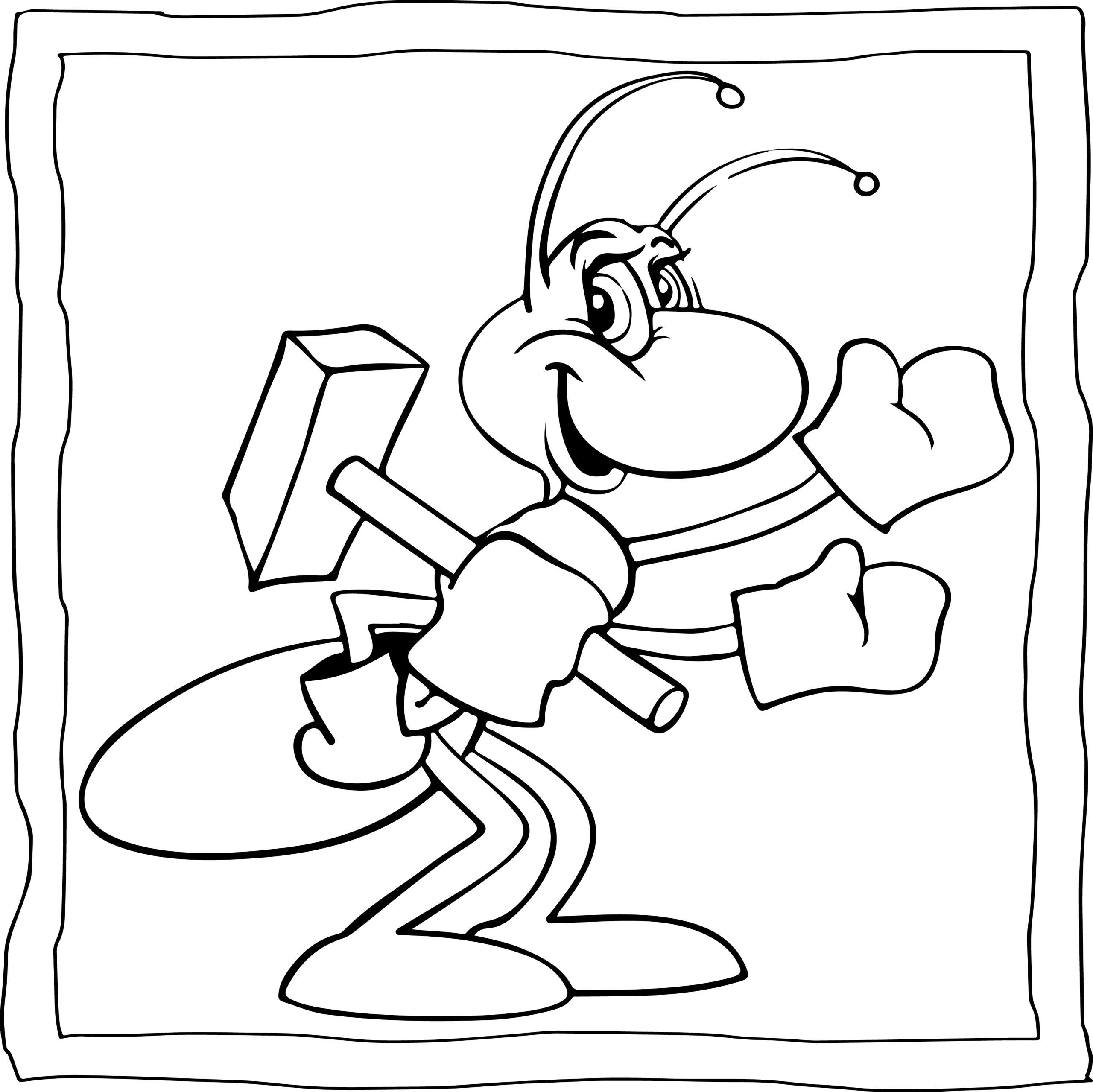 Ant Coloring Book : Easy and Fun Ants Coloring Book for Kids | Made By ...