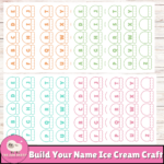 Build Your Name Ice Cream Craft | Fun Printable Name Practice Activity ...