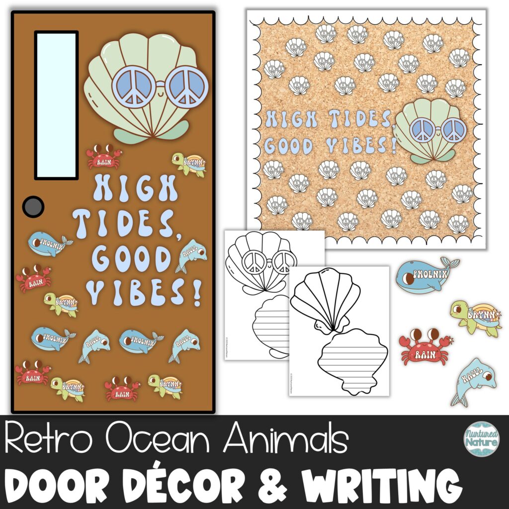 Retro Classroom Decor and Activities Bundle - Ocean Animals | Made By ...