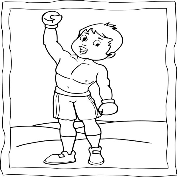 Boxing Coloring Book : Easy and Fun Boxing Coloring Book for Kids ...