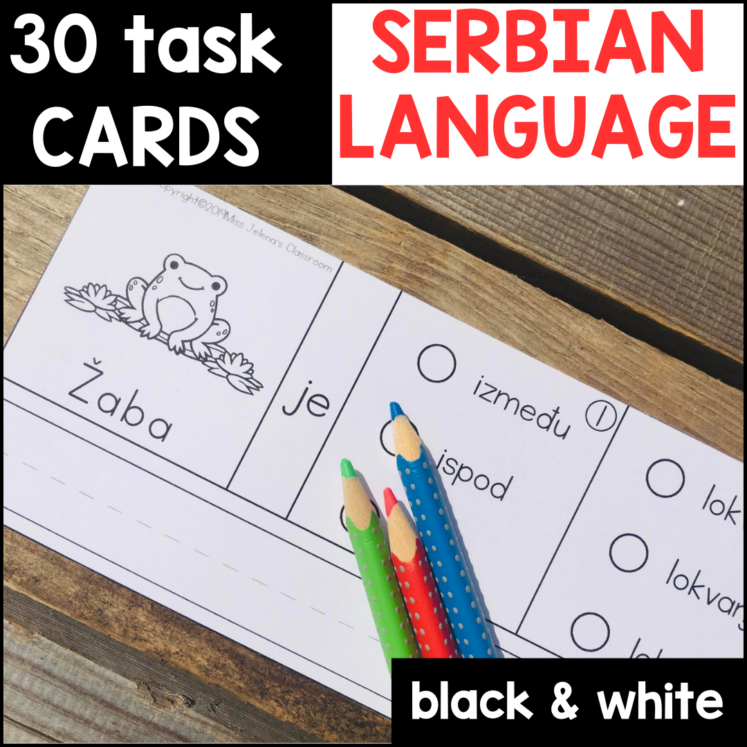 Serbian Spring Prepositions Cyrillic Alphabet- Srpski jezik | Made By ...