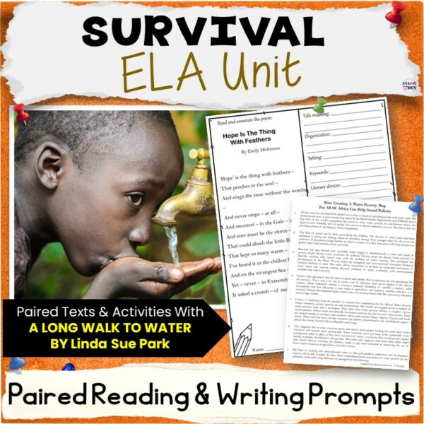 Survival Unit - Middle School Paired Reading, Prompts for A Long Walk ...