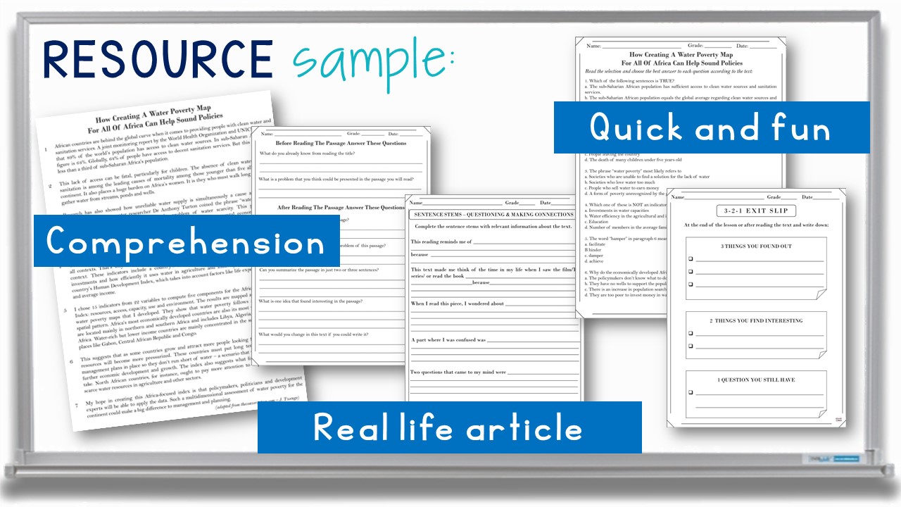 Survival Unit - Middle School Paired Reading, Prompts for A Long Walk ...
