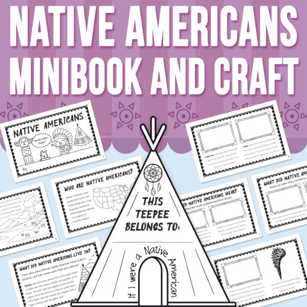 Native Americans Mini Book and Craft | Made By Teachers