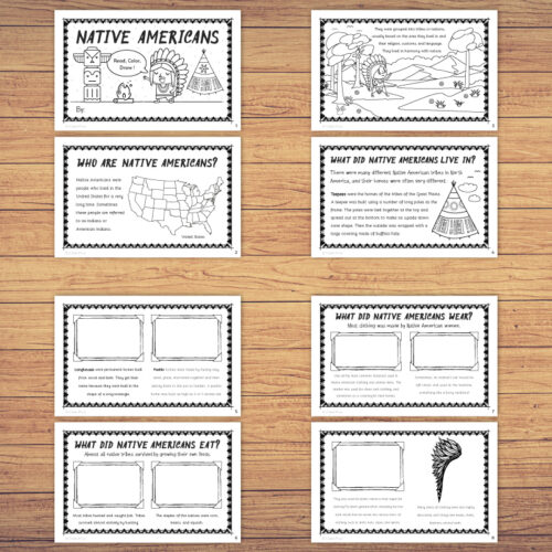 Native Americans Mini Book and Craft | Made By Teachers