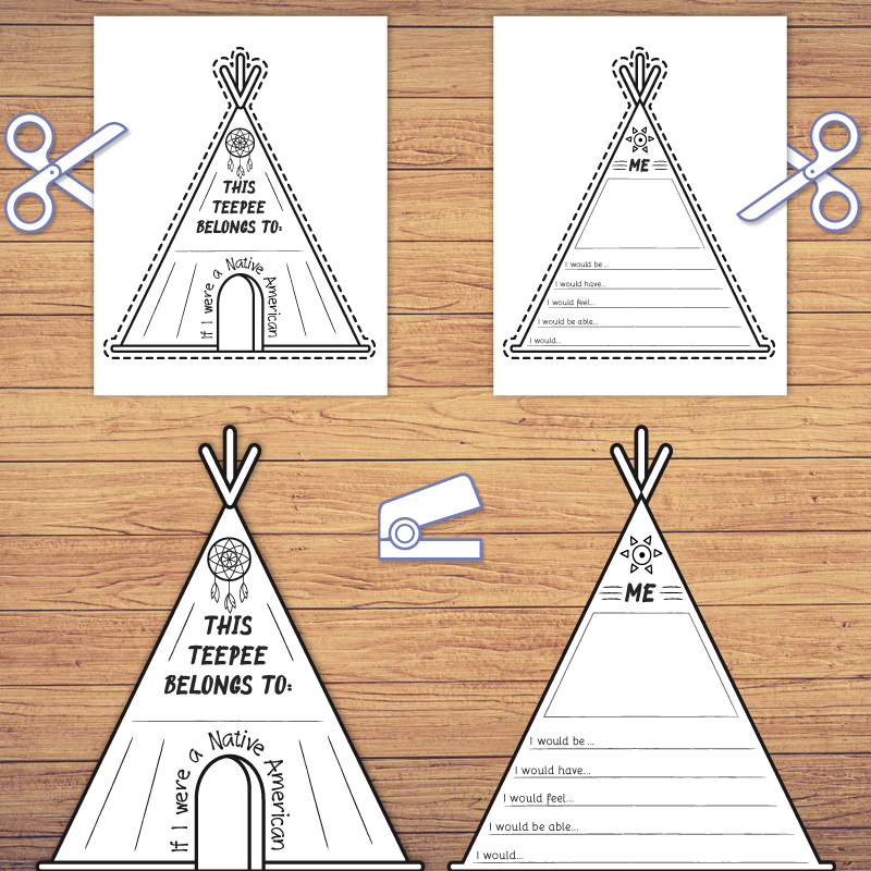 Native Americans Mini Book and Craft | Made By Teachers