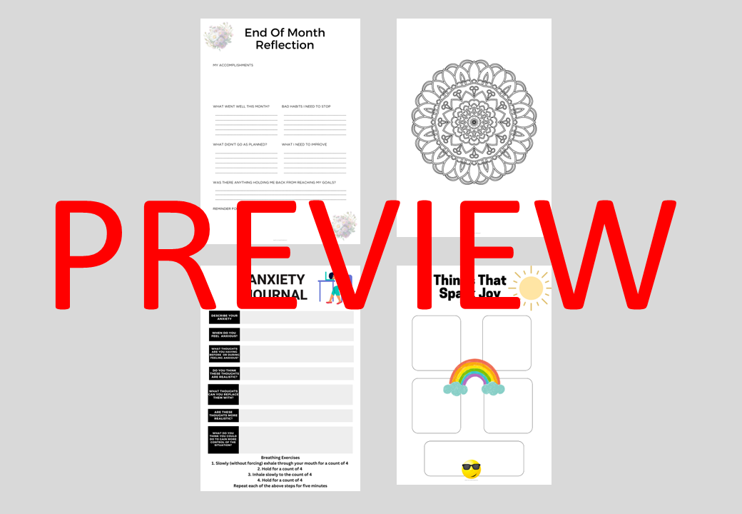 Self-Care Planner Journal For Teachers Monthly | Made By Teachers