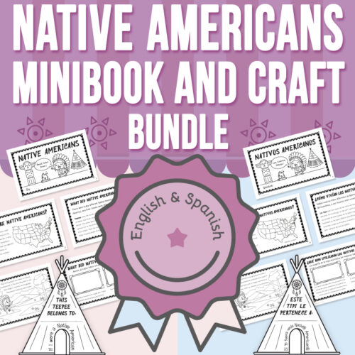 Native Americans Mini Book and Crafts BUNDLE | Made By Teachers