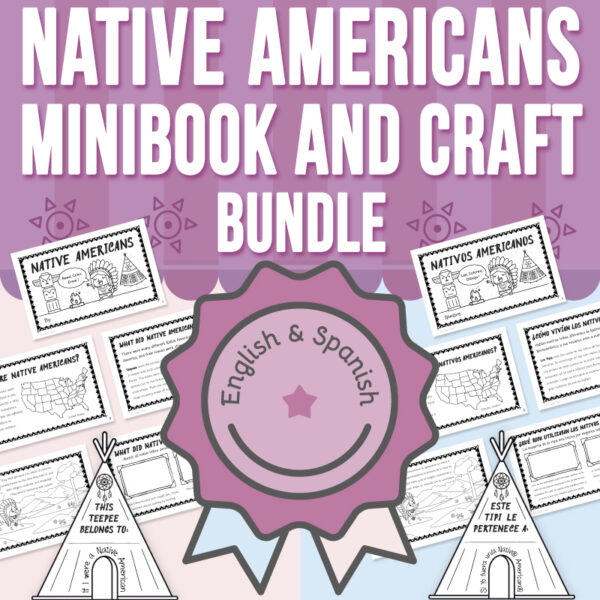 Native Americans Mini Book and Crafts BUNDLE | Made By Teachers