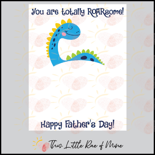 You are totally ROARsome - Dinosaur - Father's Day - Handprint Art ...