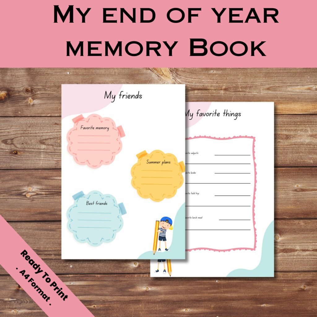 End of the Year Memory Book - Colorful & Memorable Print & Go! | Made ...