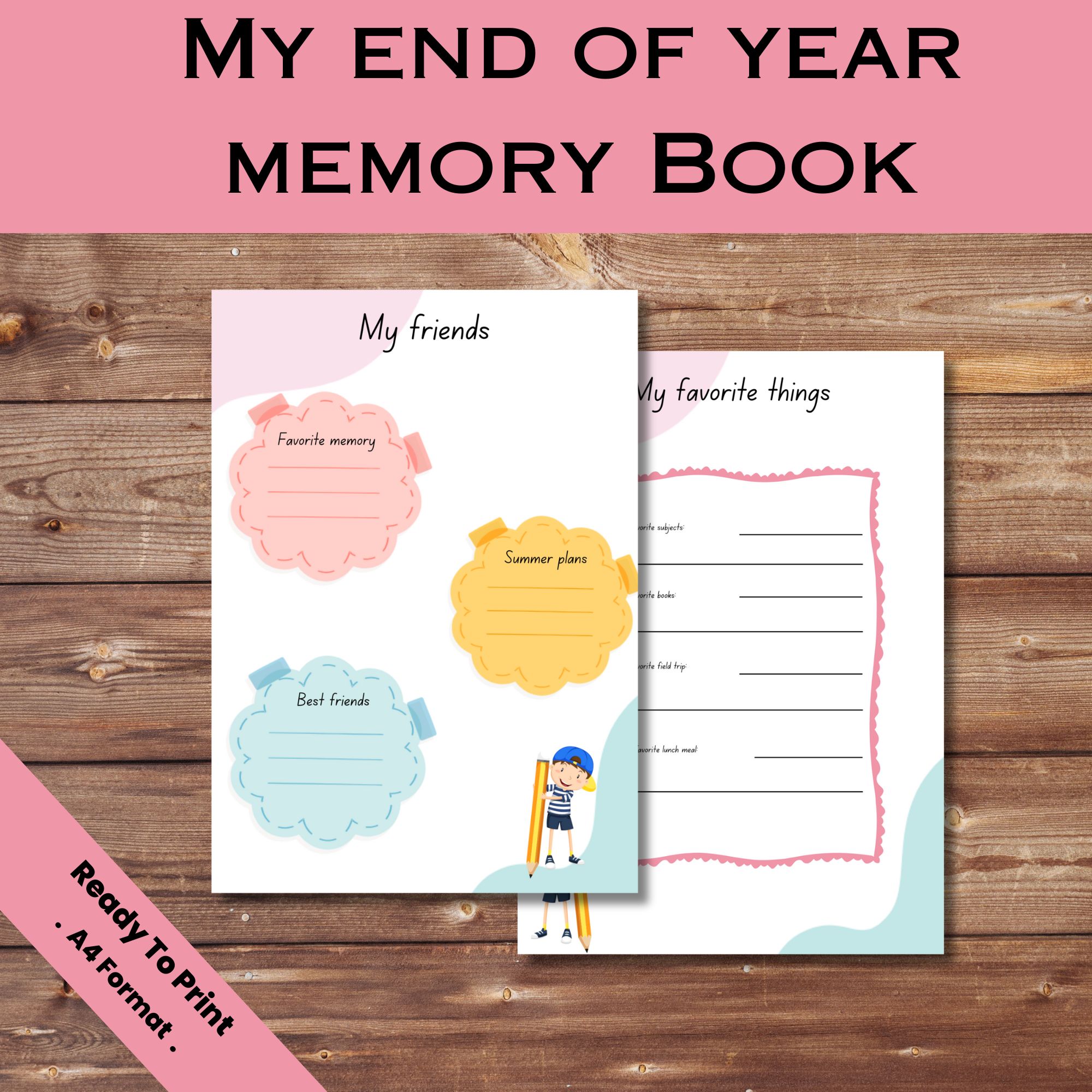 End of the Year Memory Book - Colorful & Memorable Print & Go! | Made ...