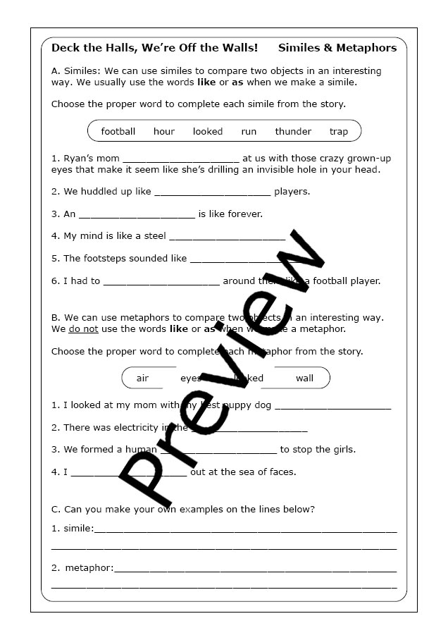 Dan Gutman "Deck the Halls, We're Off the Walls!" worksheets | Made By ...