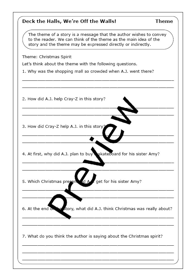 Dan Gutman "Deck the Halls, We're Off the Walls!" worksheets | Made By ...
