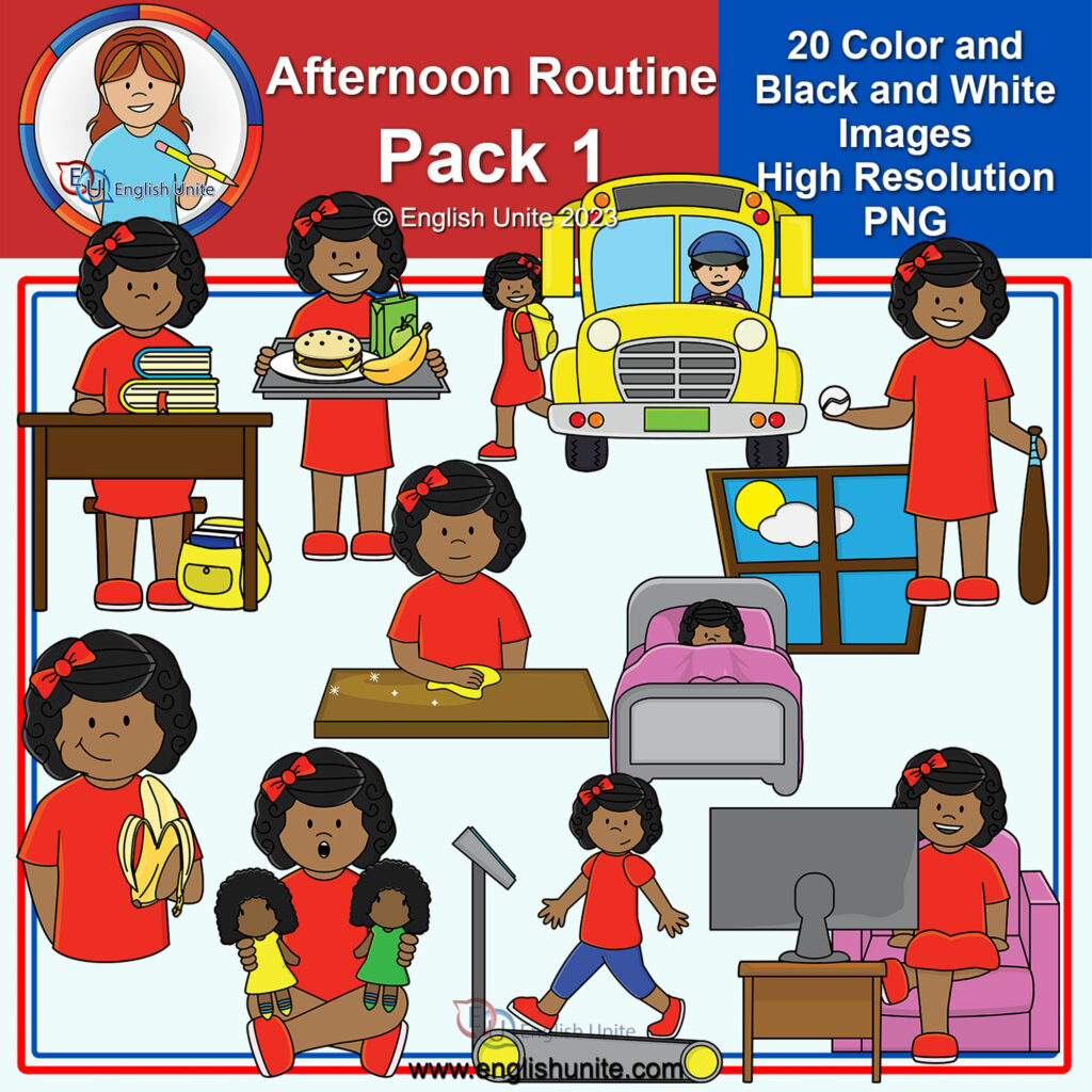 Clip Art - Afternoon Routine Sequence Pack 1 | Made By Teachers