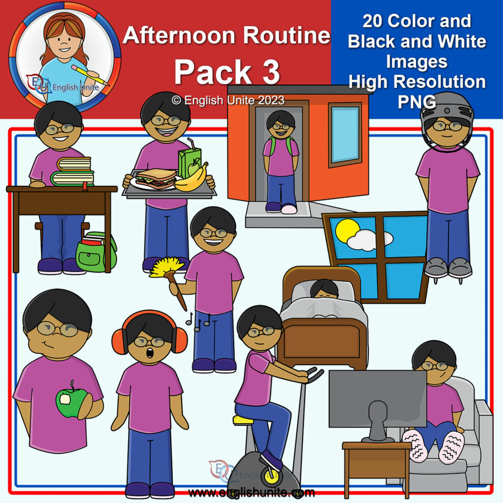 Clip Art - Afternoon Routine Sequence Pack 3 | Made By Teachers