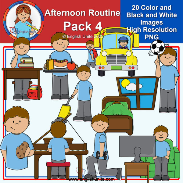Clip Art - Afternoon Routine Sequence Pack 4 | Made By Teachers