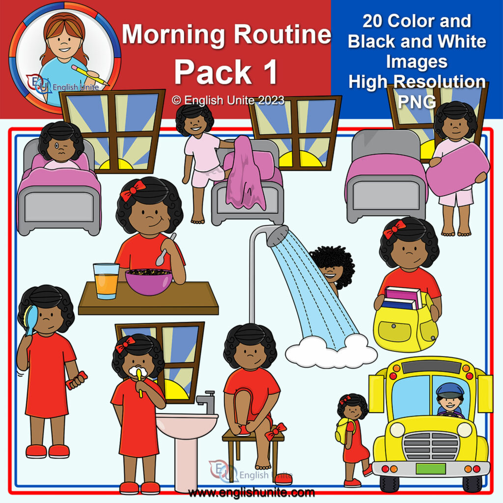 Clip Art - Morning Routine Sequence Pack 1 | Made By Teachers