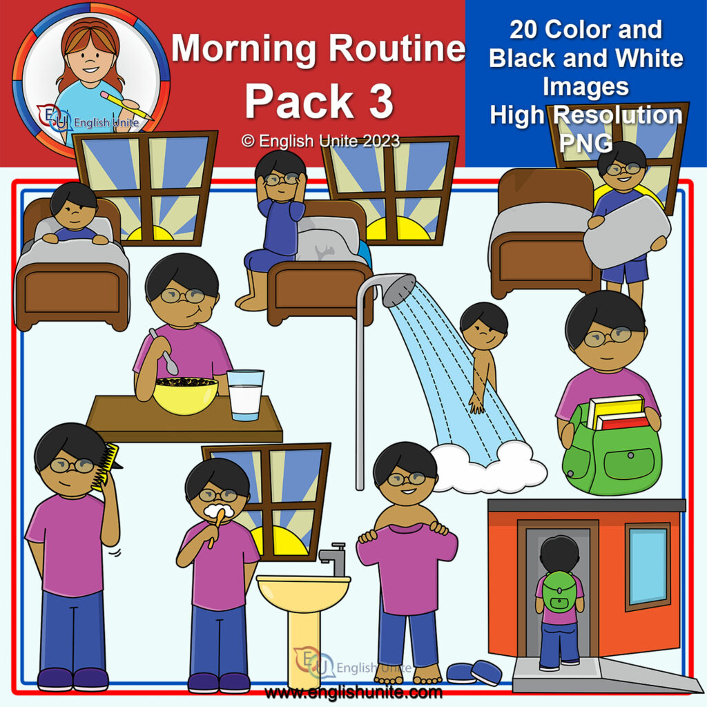 Clip Art - Morning Routine Sequence Pack 4 | Made By Teachers