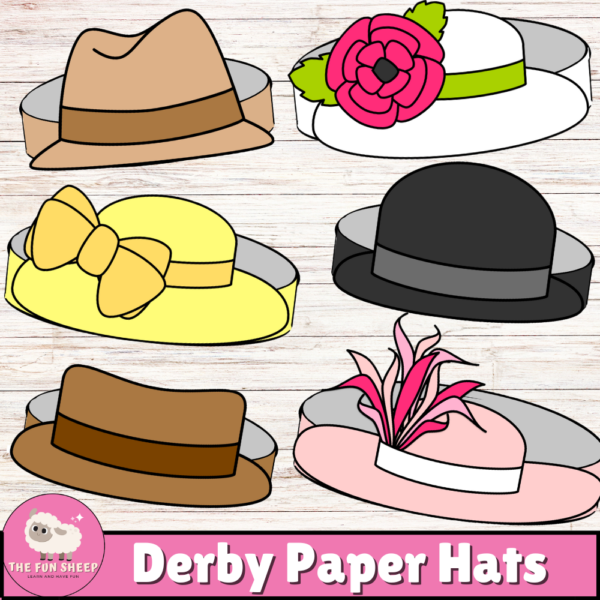Kentucky Derby Hats Bundle | Derby Crown Headband Templates - SET OF 6 ...